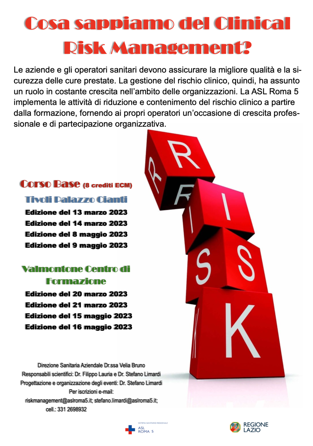 Cosa sappiamo del Clinical Risk Management? - ASL ROMA 5